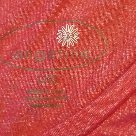 Tangerine | Tops | Tangerine Workout Top Womens Size L | Poshmark